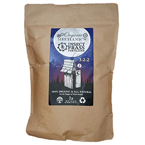 Organic Mechanics 3-2-2 Insect Frass Fertilizer, 2lbs