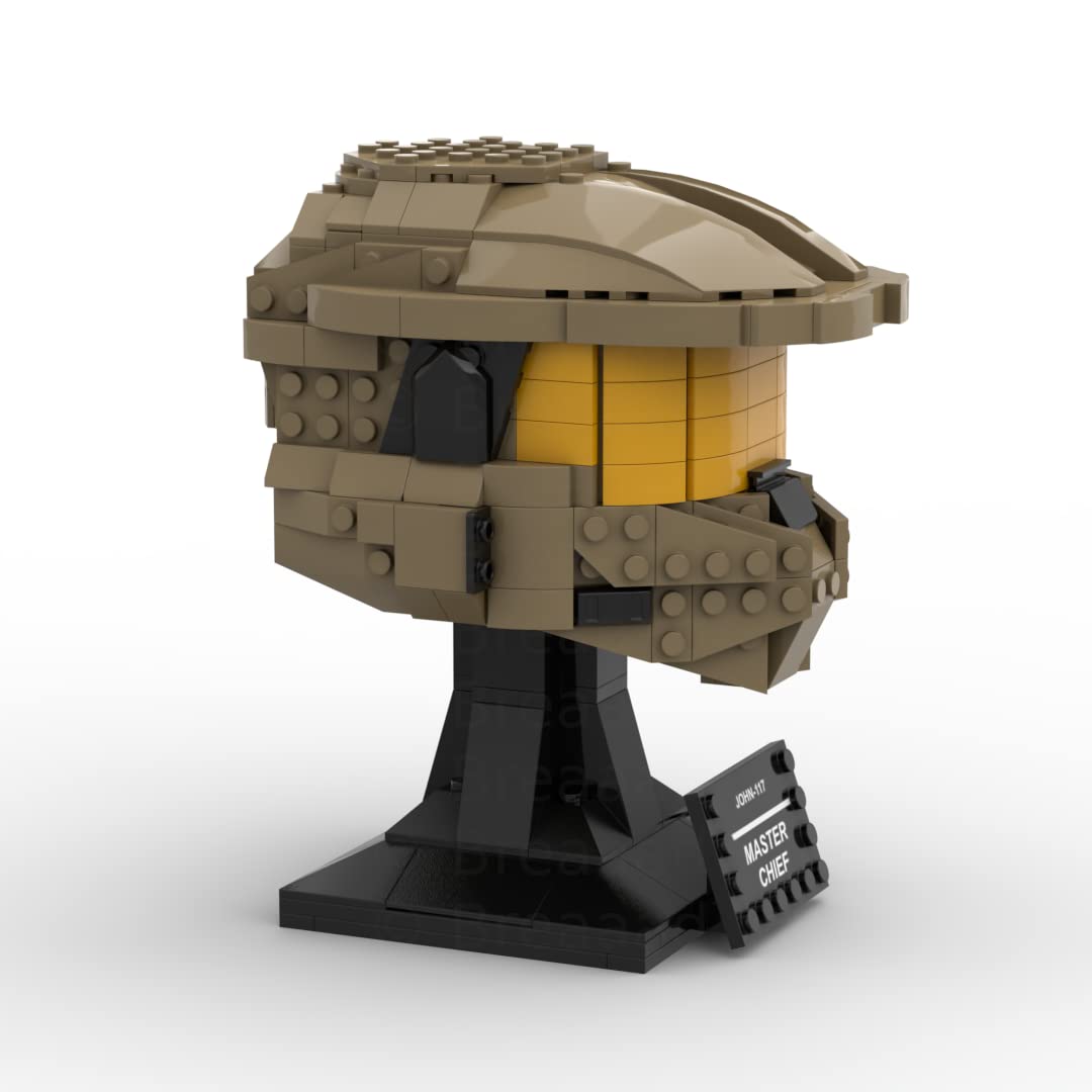 MOCBUILDING Master Chief Series Helmet Model Blocks Toys,for Aldult and Child Brithday Gift Toys.