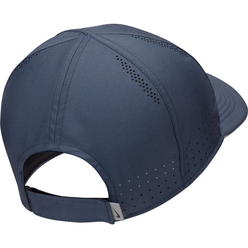 Nike Dri-FIT Aerobill Featherlight Perforated Running Cap (One Size-Unisex, Thunder Blue)