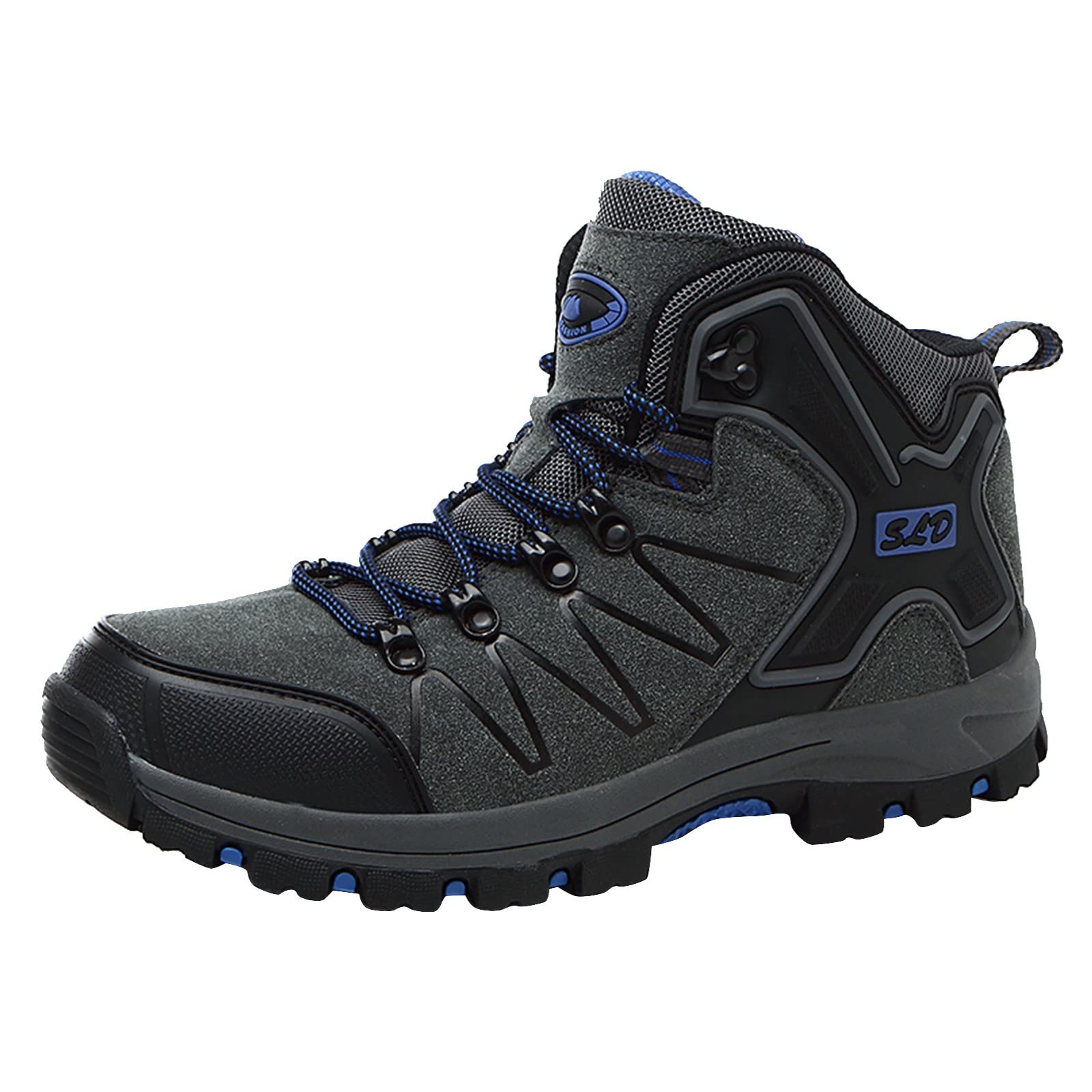 Men Waterproof Hiking Boot Shoes Cotton Short Shoes Wide Shoes (6-Dark Gray, 10)
