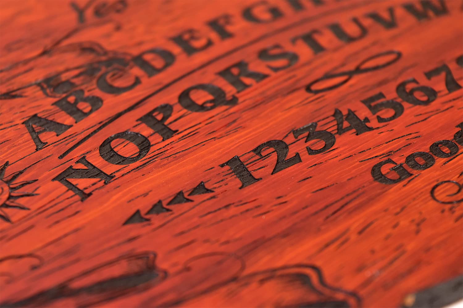 Mini Ouija Board in African Padauk Wood - 8 x 5.5 in, 1/4 Thick - All Natural - Real Plain Wood - Customizable