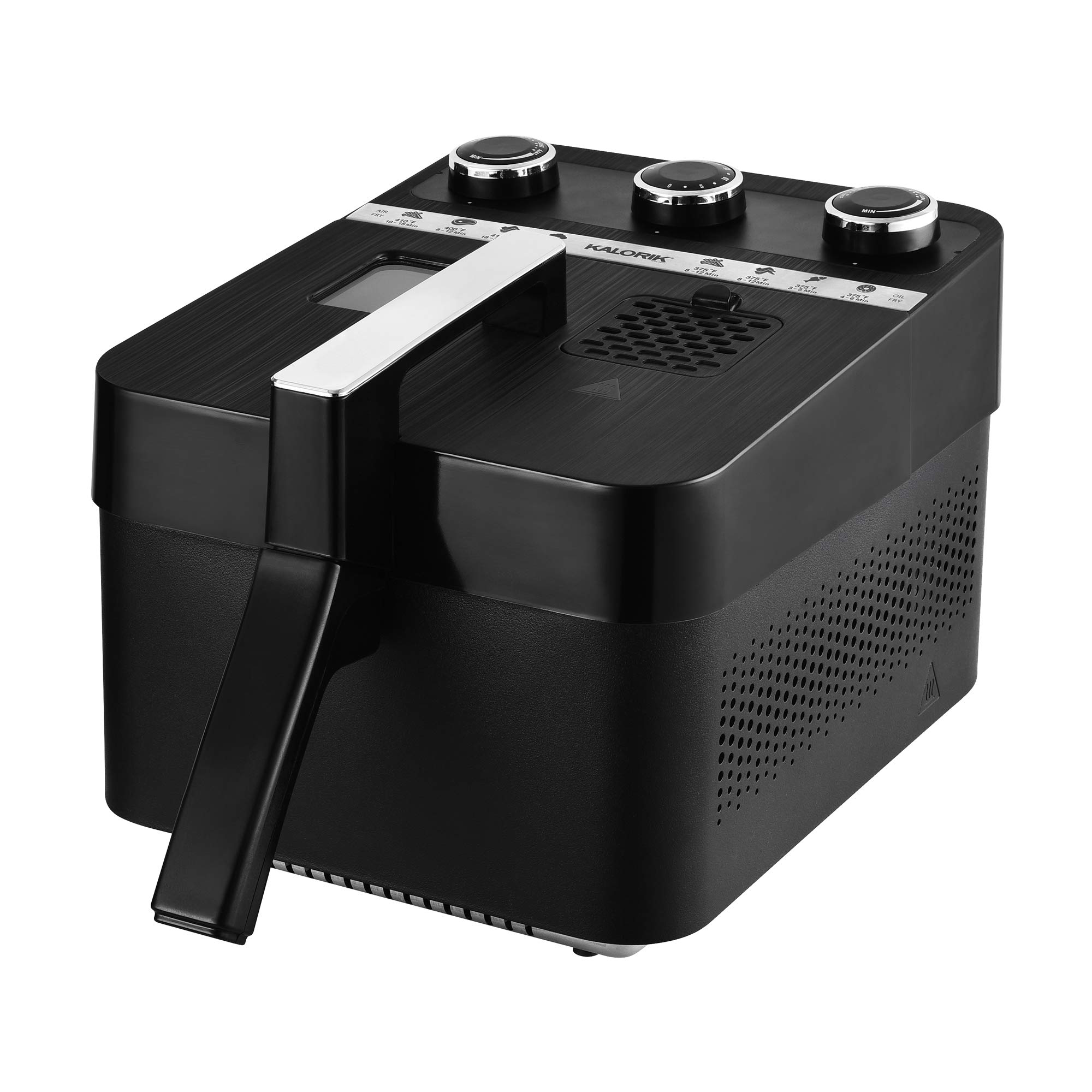 Kalorik 2-in-1 Air Fryer and Deep Fryer, Black