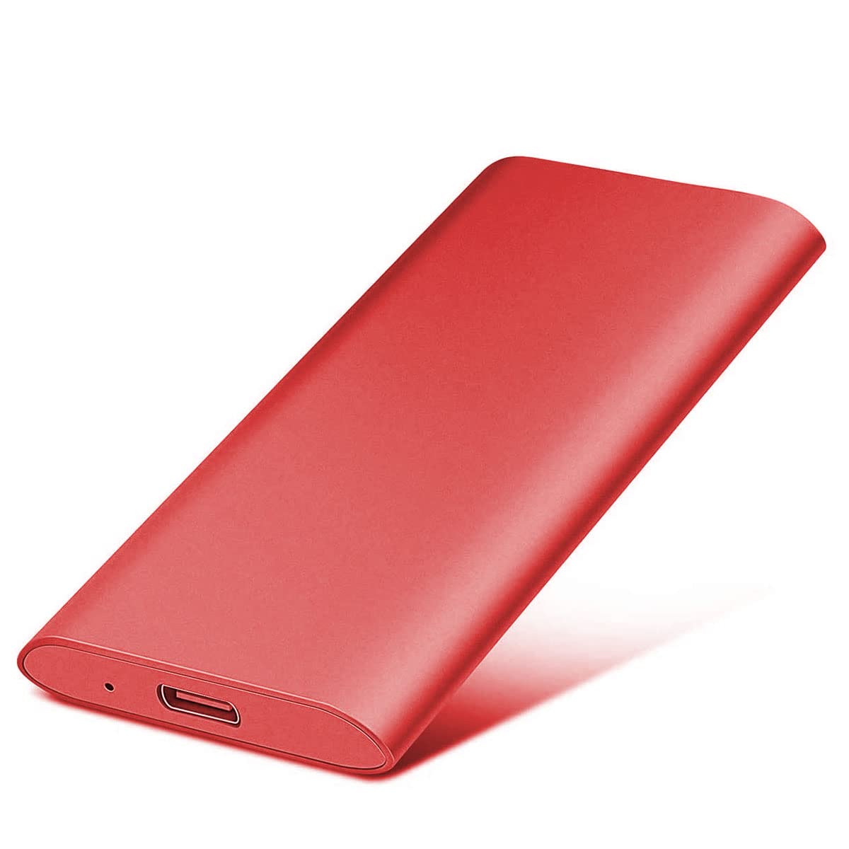 POENOWNE External Solid State Drive 2000GB high Speed USB 3.1 Type-C Protable External SSD Protable Hard Drive External SSD Compatible with PC, Laptop, Desktop and Mac (Red)