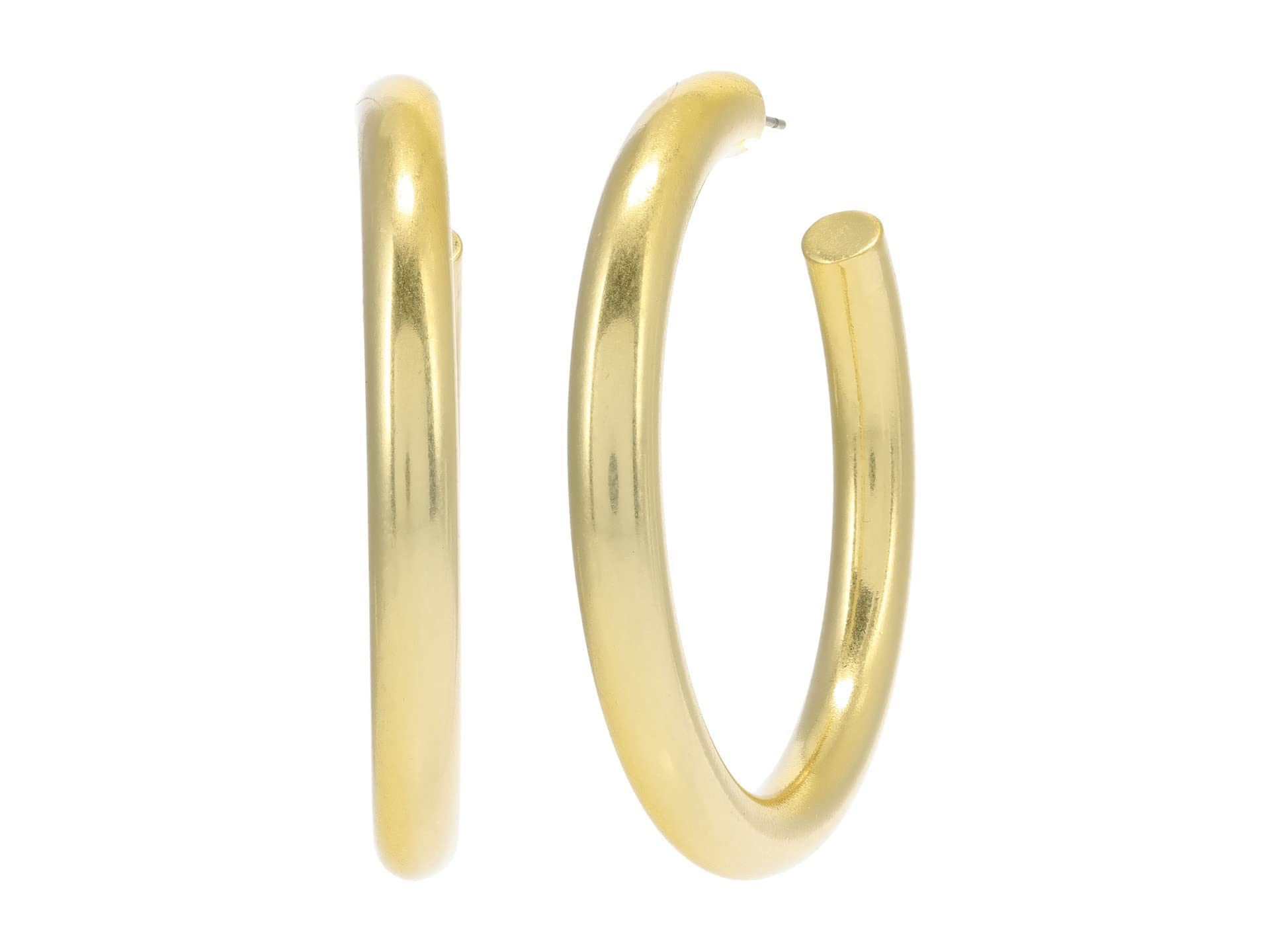 Madewell Chunky Oversized Hoop Earrings Vintage Gold 2 One Size