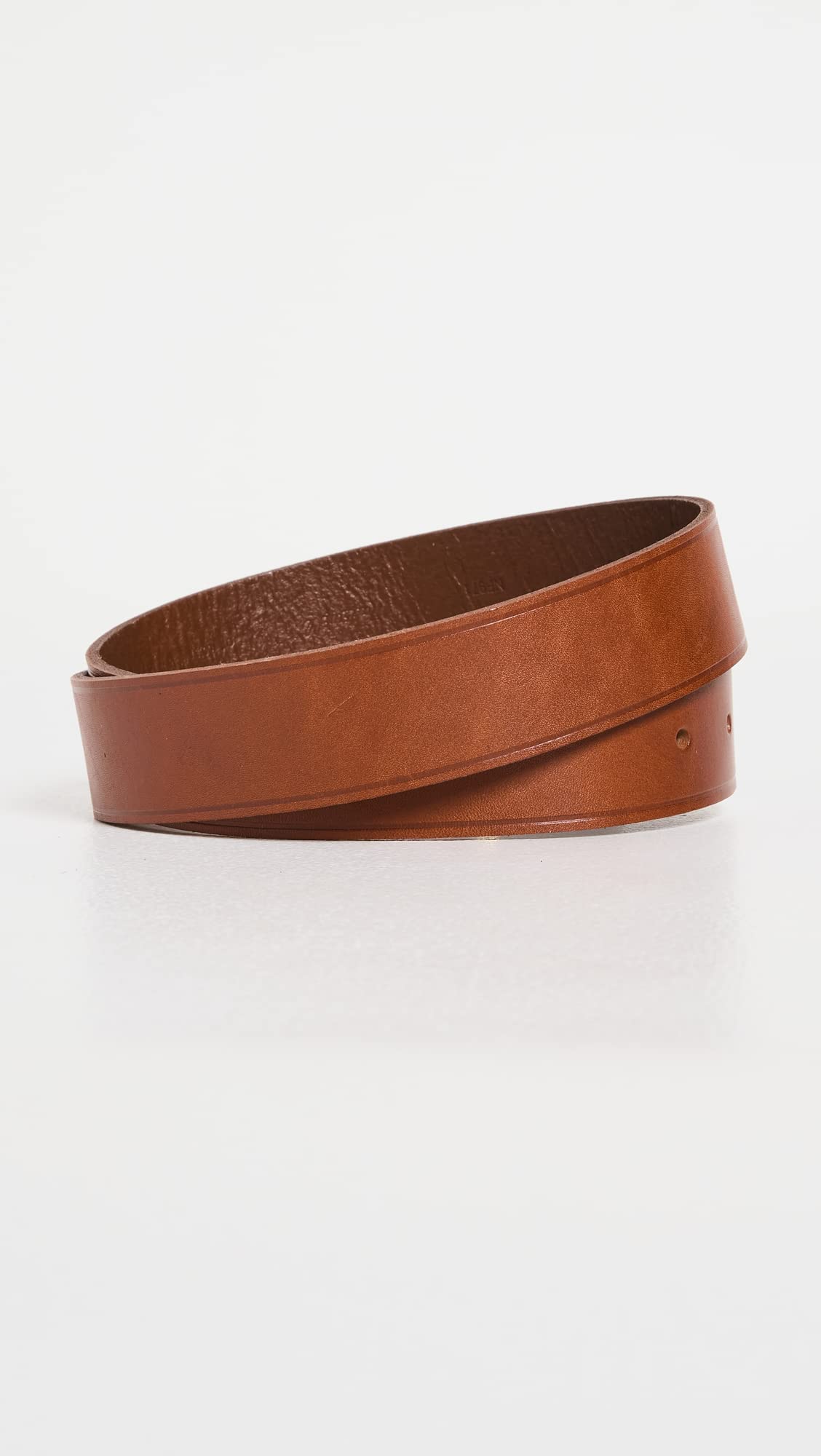 Madewell Women's Leather Western Belt, English Saddle, Brown, L