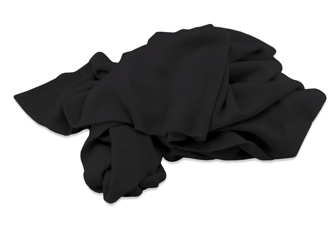 Jet&Bo 100% Cashmere Lightweight Travel Wrap, Shawl & Scarf Black, Storage Bag + Gift Box