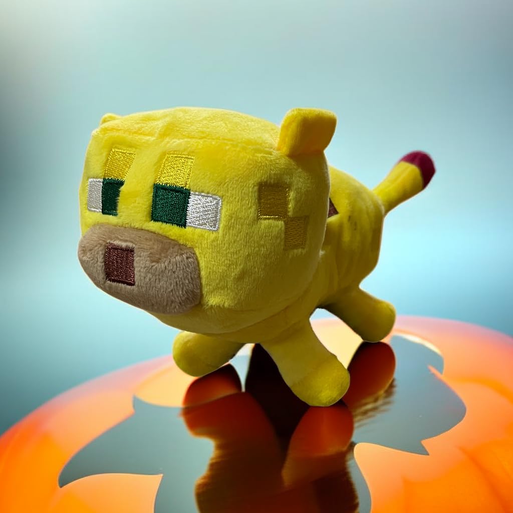 MALAER Stuffed Animals Creeper Plush Toy,Fancy Cat、Ocelot 、Wolf 、Pig Plush,Game Doll Pixel Miner Plushie ,Birthday Presents for Kids Boys Girls