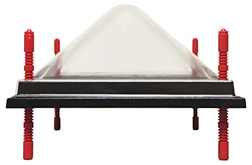 RentACoop Chick Brooder Heating Plate and Anti-Roost Cone Set- Brooder Heat Plate Warms Up to 30 Chicks - Chick Heater with 25 Adjustable Heights and 42 Watts - Safer Than to Heat Lamps - 16" x 16"