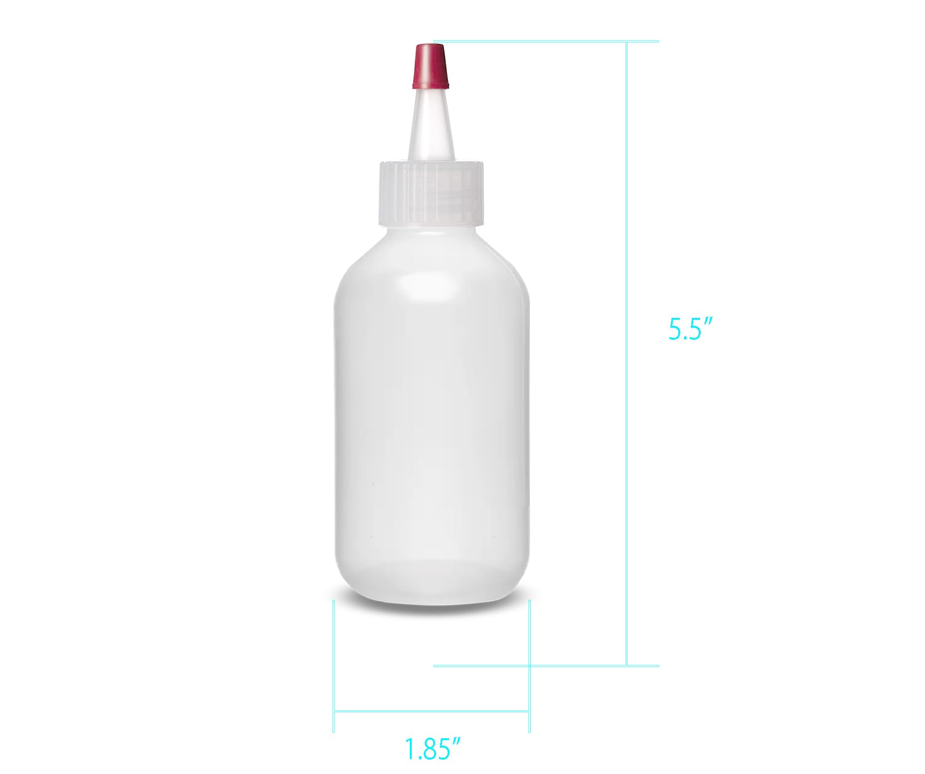 ljdeals 4 oz Plastic Squeeze Bottles with Yorker Caps, for condiments, glues, paints, craft, sauce and moreā¦Pack of 6, BPA Free, Made in USA