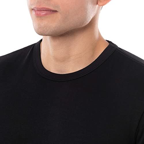 Lee Men's Quick Dry Long Sleeve Tee, Black, Large