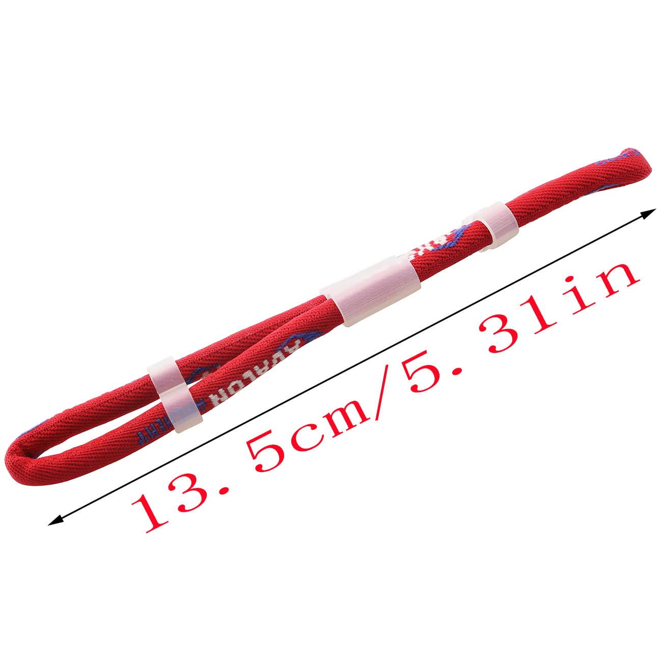 LQ Industrial Archery Finger Sling 13.5cm / 5.31inch Red Adjustable Bow Finger Sling for Recurve Bow Hunting Shooting Archery Fingersling