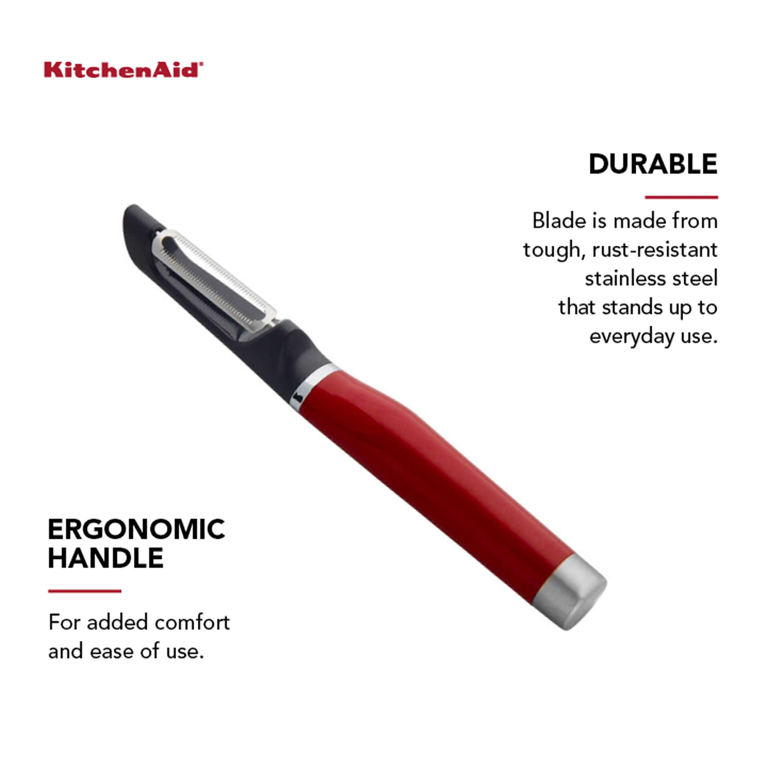 KitchenAid Gourmet Euro Peeler, 8.7-Inch, Red