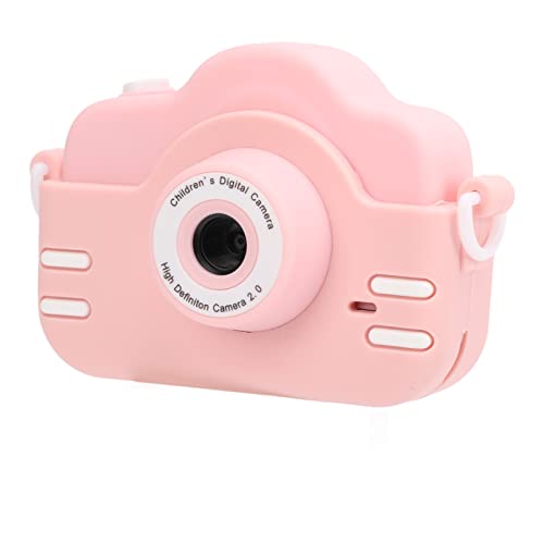 Kids Photo Video Camera, Multifunctional High Definition Kids Cartoon Camera Toy 2MP 2 Inch Screen for Gifts for Children (Single Shot Pink)