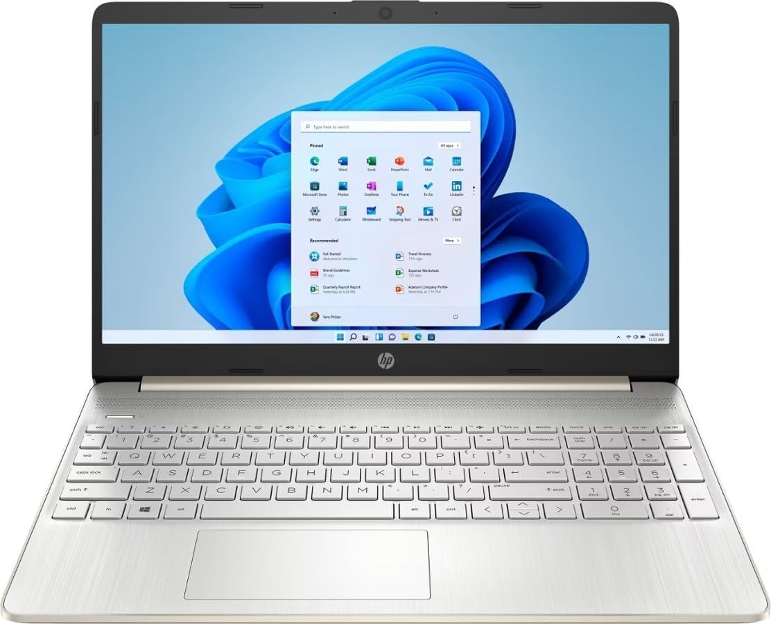 HP 15.6" FHD Touchscreen Laptop, Intel Core i7-1165G7, 16GB RAM, 1TB PCIe SSD, Backlit Keyboard,Webcam, HDMI, Bluetooth, Windows 11 Home, Silver, ABYS HDMI Cable