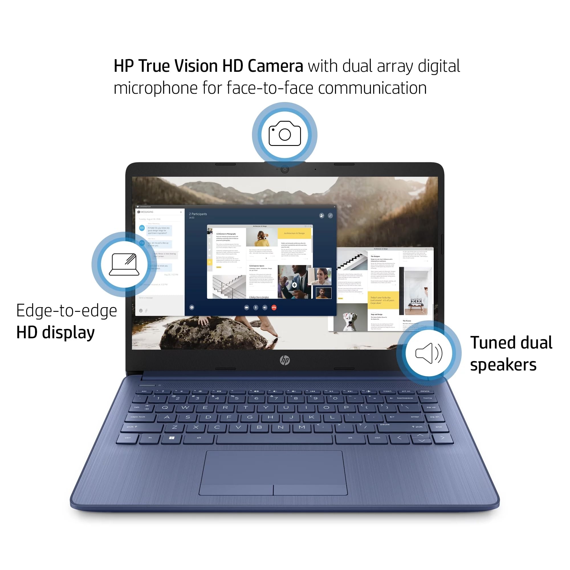 HP Stream 14-CF21 Laptop 2022 14β 1366 x 768 Display Intel Celeron N4120, 4-core, Intel UHD Graphics, 8GB DDR4, 64GB SSD, Wi-Fi 5, Office 365 Personal 1-year Subscription Windows 11 Pro