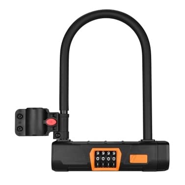 MengK Bicycle U Lock Anti-Theft Bike Password Lock Heavy Duty Combination U Lock Bike Lock Bike Safety Tool