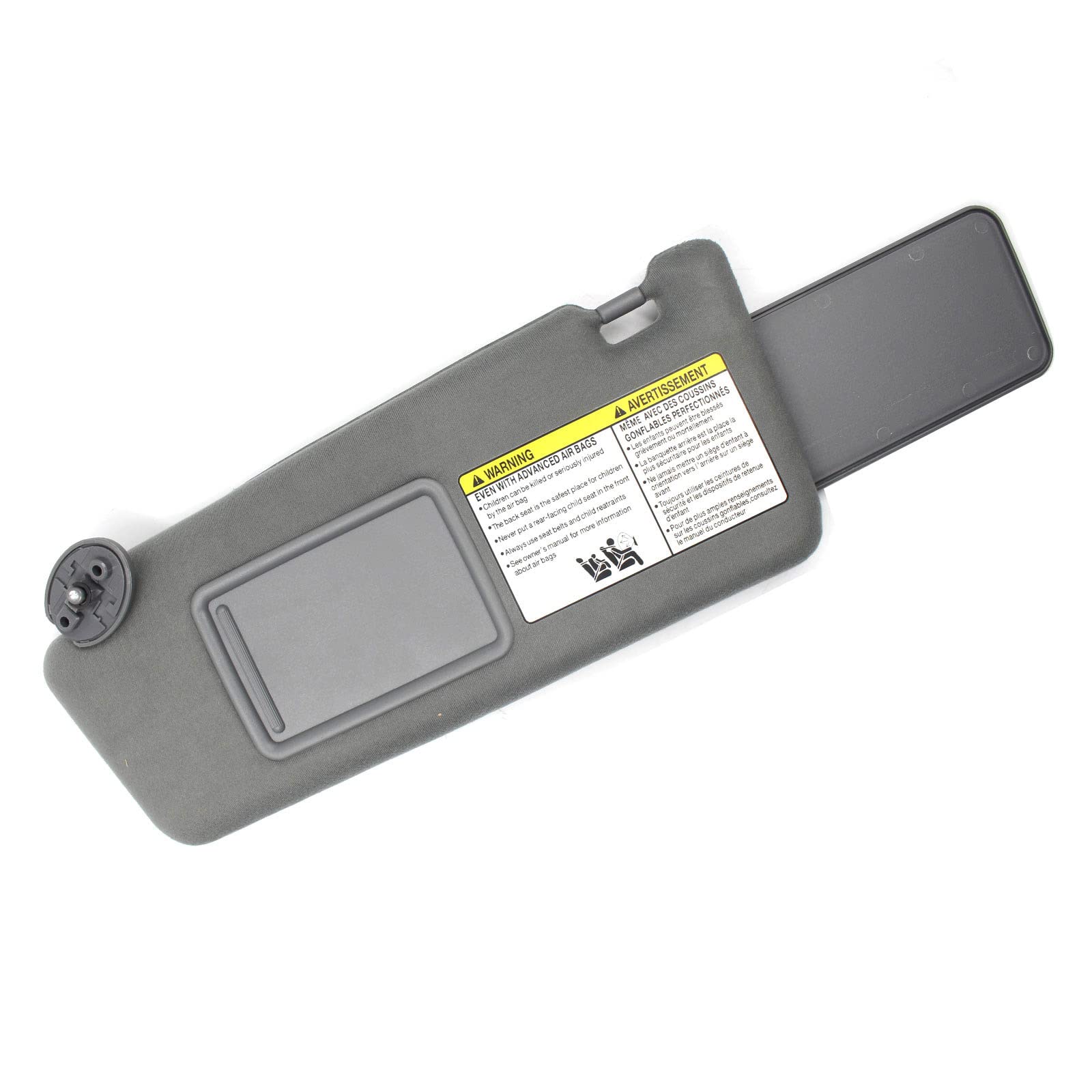 Left Driver Side Sun Visor Gray Without Sunroof Compatible with Toyota Tacoma 2005 2006 2007 2008 2009 2010 2011 2012 Replaces # 74320-04181-B1