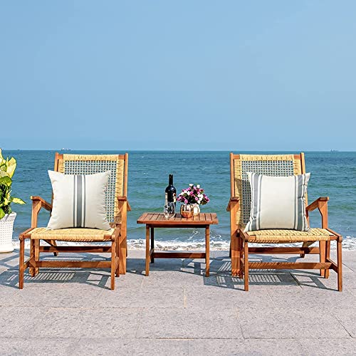 OTOSTAR Set of 2 Outdoor Pillow Covers 18x18 Inch Waterproof Decorative Throw Pillow Covers Geometry Pillowcases Square Cushion Case Garden Pillows Shell for Couch Patio Furniture Tent Balcony (Grey)