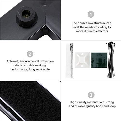 Metal Tape Guitar Pedal Board board for guitar effect pedal board with tie guitar effects pedalboard Alloy Pedalboard: 1 Electric Guitar Effects