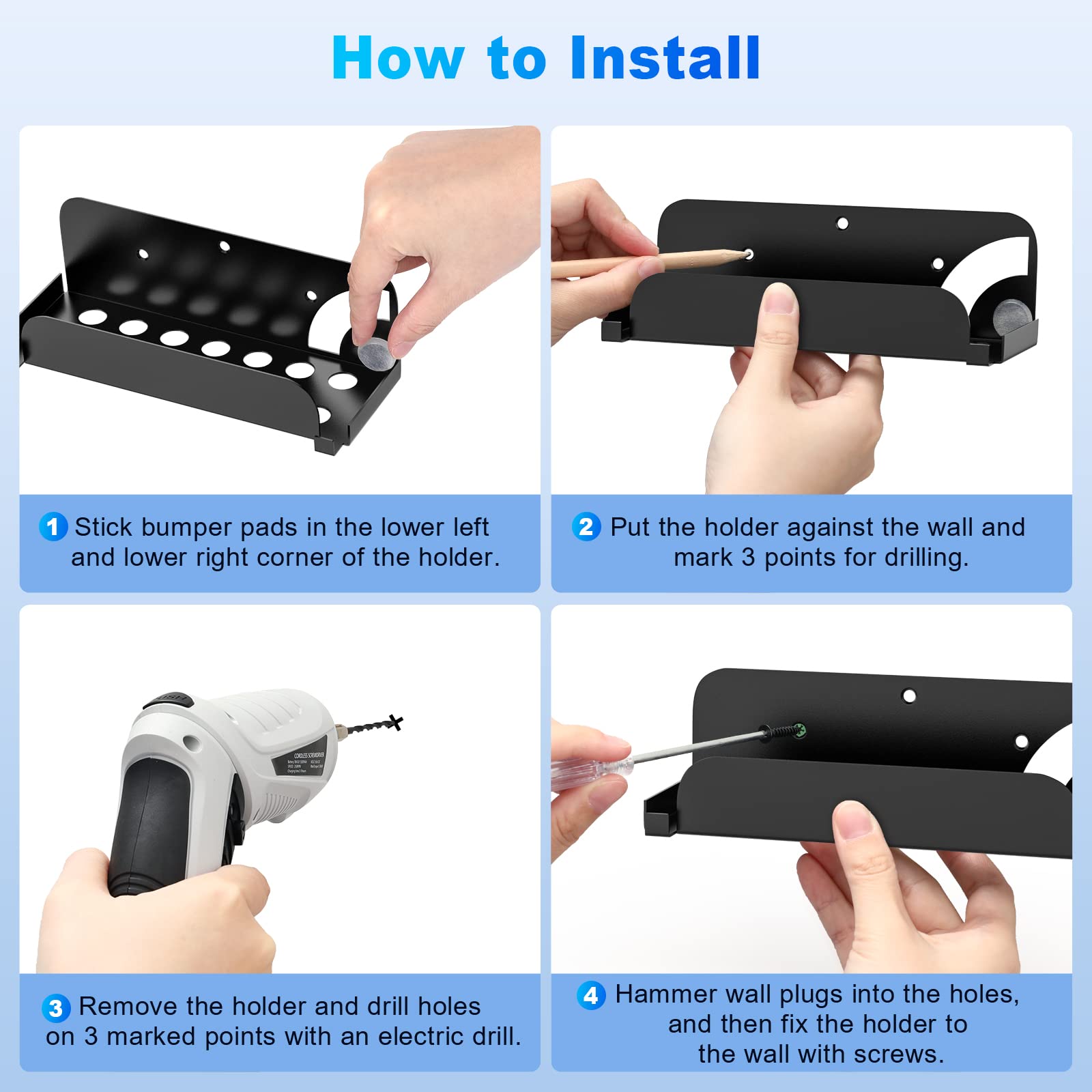 MoKo Wall Mount for Nintendo Switch/Switch OLED, Metal Wall Mount Bracket with Joy-Con Hooks, Airflow Gap Design Fast Heat Dissipation, Safely Store Your Switch Near or Behind TV, Black