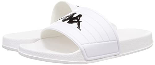 Kappa Unisex Soccer Shoe, White Black, 7 US Women