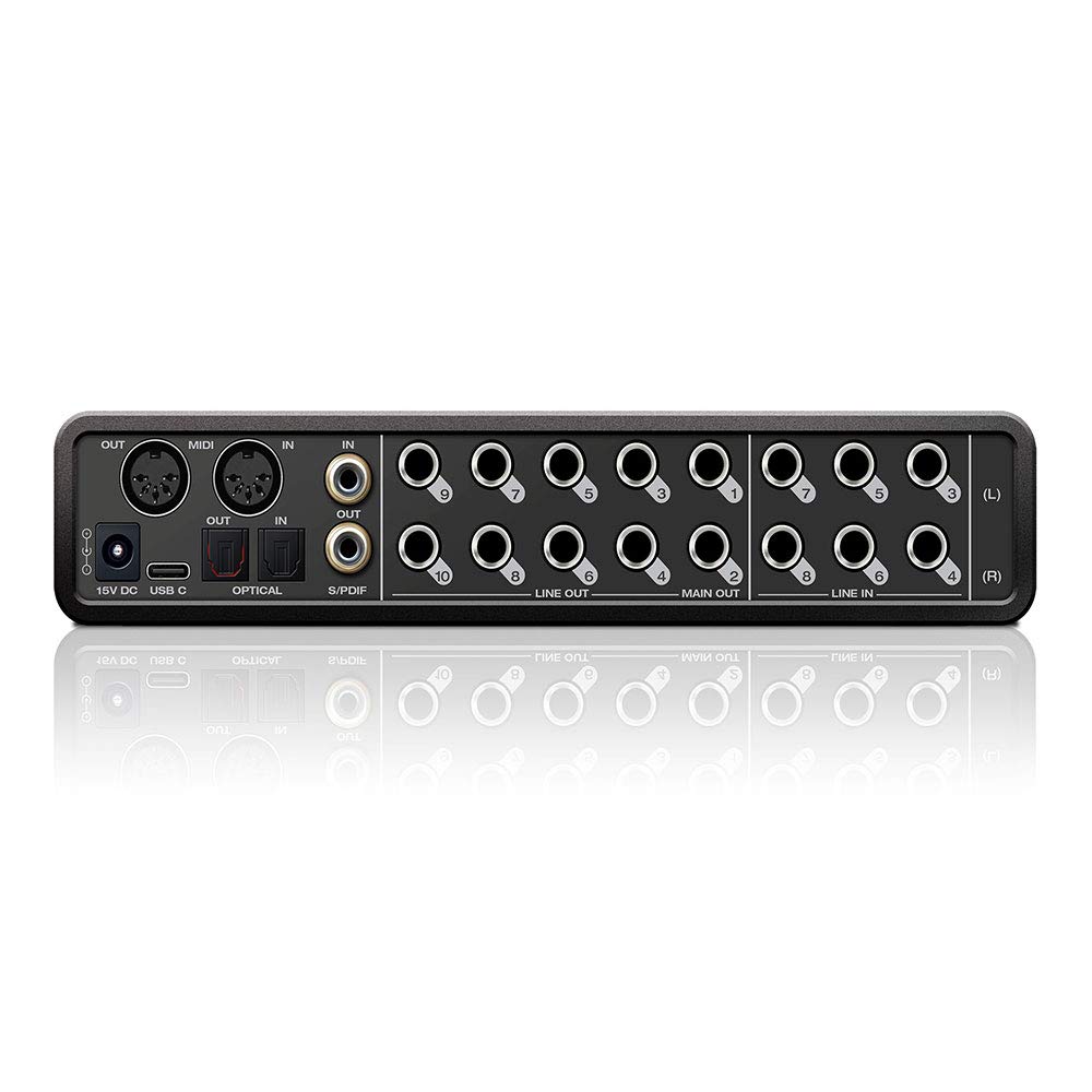 MOTU UltraLite-mk5 Desktop 18x22 USB Type-C Audio/MIDI Interface Bundle with IOGEAR USB Type-C To USB Type-C Cable and 20" XLR-XLR Cable