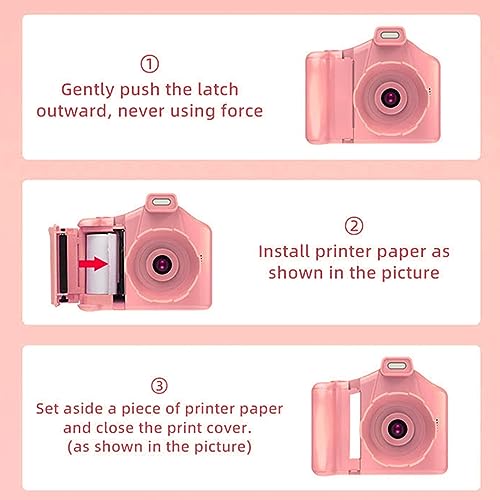 Kids Video Camera Digital Printing Toddler Camera 2.8 Inch Screen 1440P Rechargeable for Boys Girls (#2)