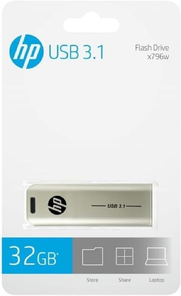HP USB 3.1 32GB USB Flash Drive X796