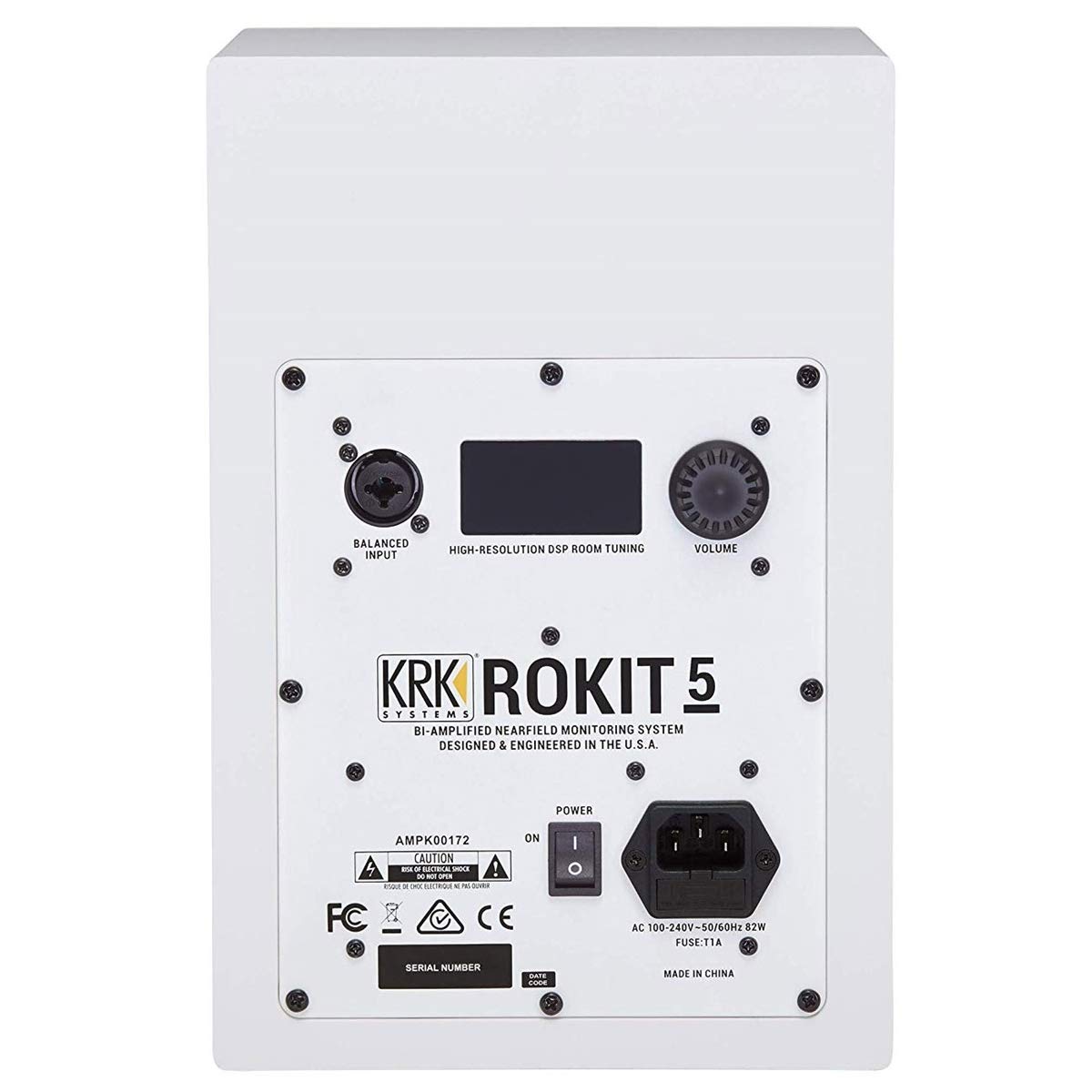 KRK RP5G4WN Rokit Gen4 5'' Powered Studio Monitors (Pair) White Noise Edition w/AxcessAbles Speaker Stands, Isolation Pads, Audio Cables and eStudioStar Polishing Cloth