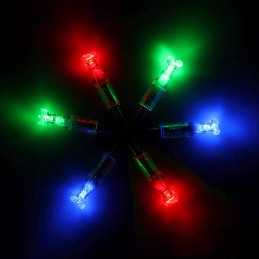 JY-Sports Lighted Crossbow Nocks Automatic Light Nocks Replaceable Led Crossbow Nocks for Hunting Shooting(.30")