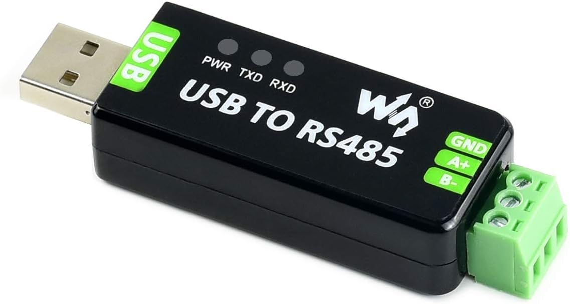 Industrial USB to RS485 Converter Adapter Original FT232RL and SP485EEN Chip, Lightningproof Tube, Resettable Fuse, ESD And TVS Protection Circuits,Supports Mac, Linux, Android, WinCE,Windows