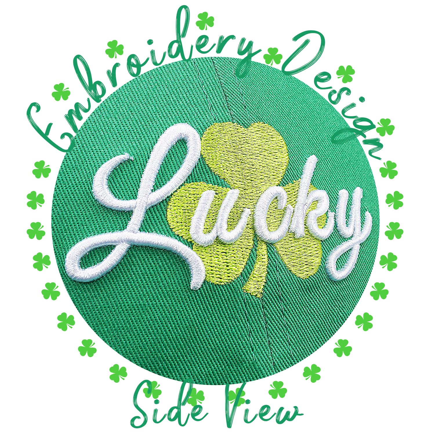 LHSCVJSEKL St Patricks Day Hat Lucky Embroidered Baseball Cap Shamrock Hat Clover Saint Pattys Hat Men Women Green Adjustable