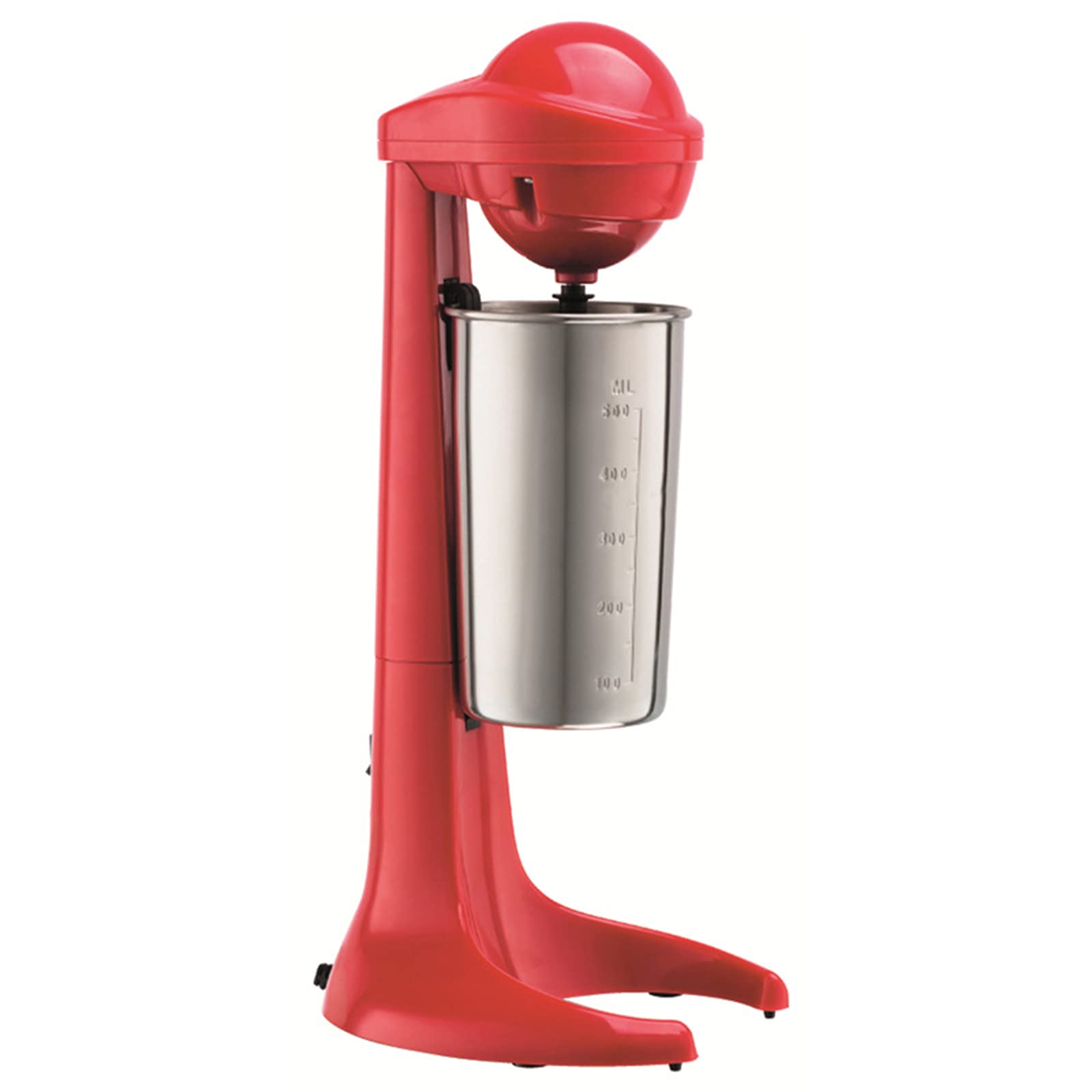 YETINGSHOP Milkshake Maker, 100W 23000RPM Electric Milkshake Maker Machine, Single Head Drink Mixer for Milkshake Mixed Drink Household, 500ml Cup, 2 Speed Adjustable, Red