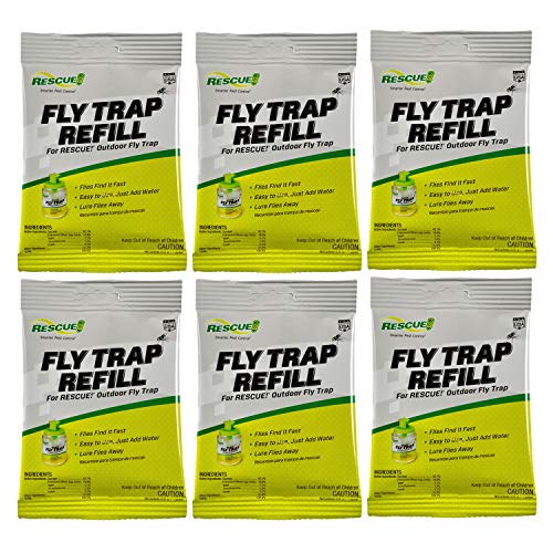 RESCUE! Reusable Fly Trap Refill β Outdoor Use - 6 Pack