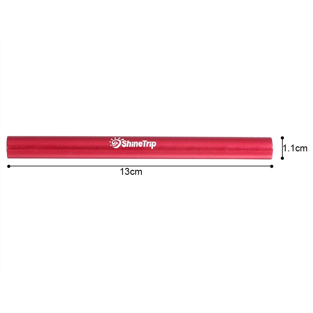 Keep Outdoor 6Pcs Replacement Tent Pole Repair Splint Tube Kit for Diameter 7.9-8.5mm (Red-6 Pack)