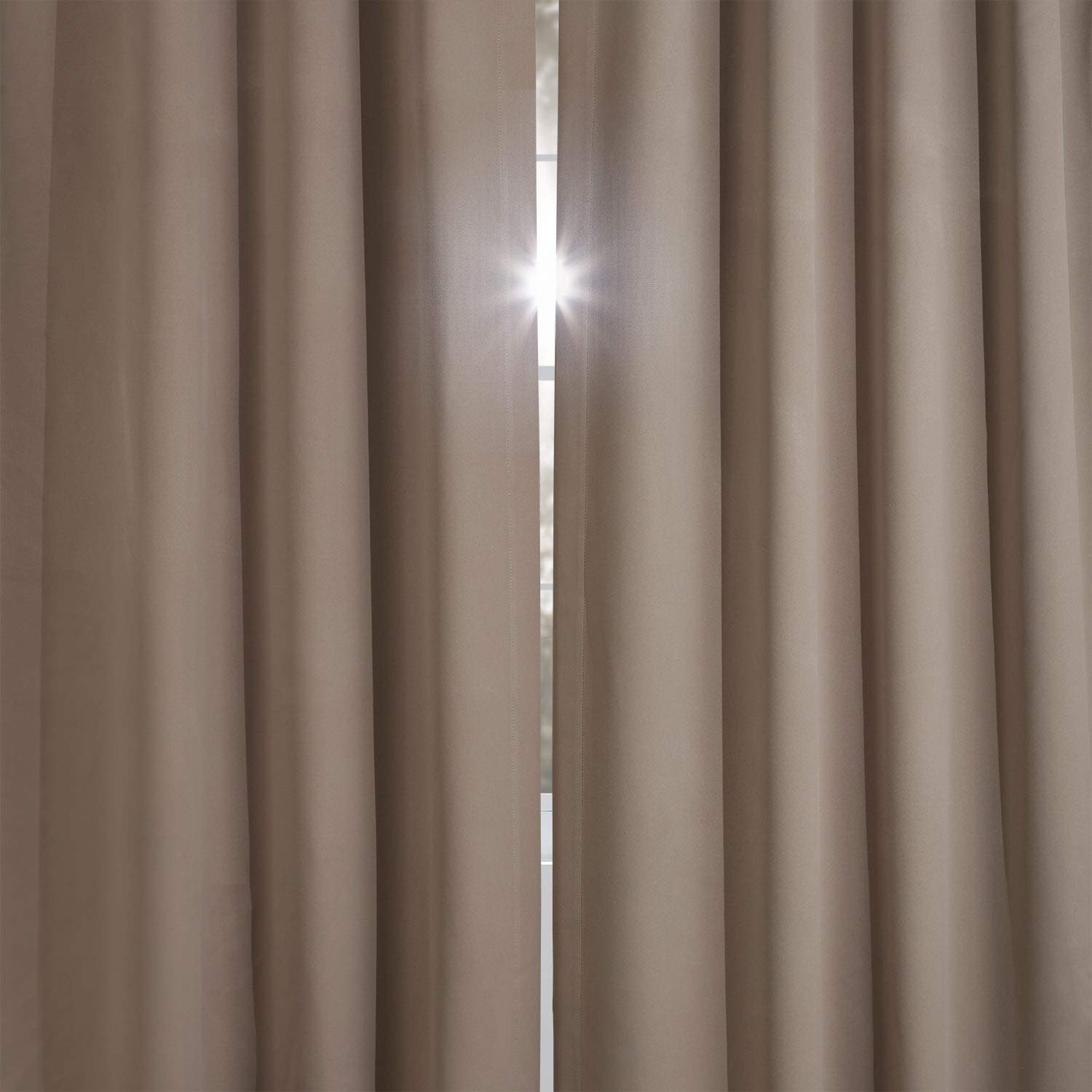 HPD Half Price Drapes Room Darkening Curtains 84 Inches Long for Bedroom (1 Panel), BOCH-2018111-84, 50 X 84, Formal Taupe