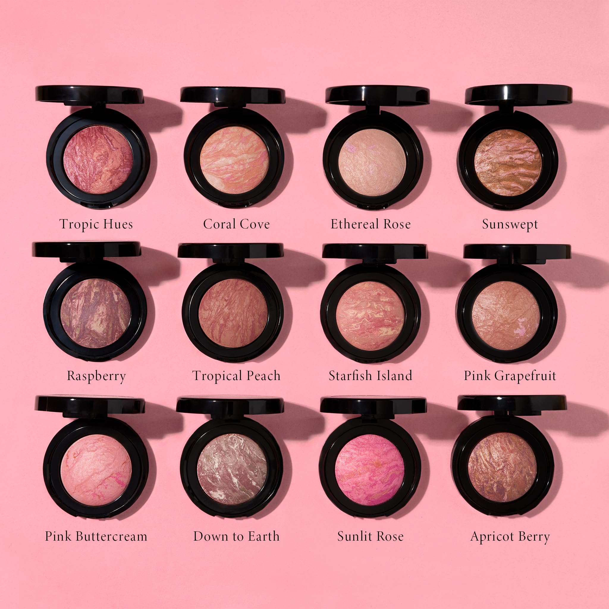 LAURA GELLER NEW YORK Baked Blush-n-Brighten Marbleized Blush - Tropical Peach and Angled Blush Brush Bundle