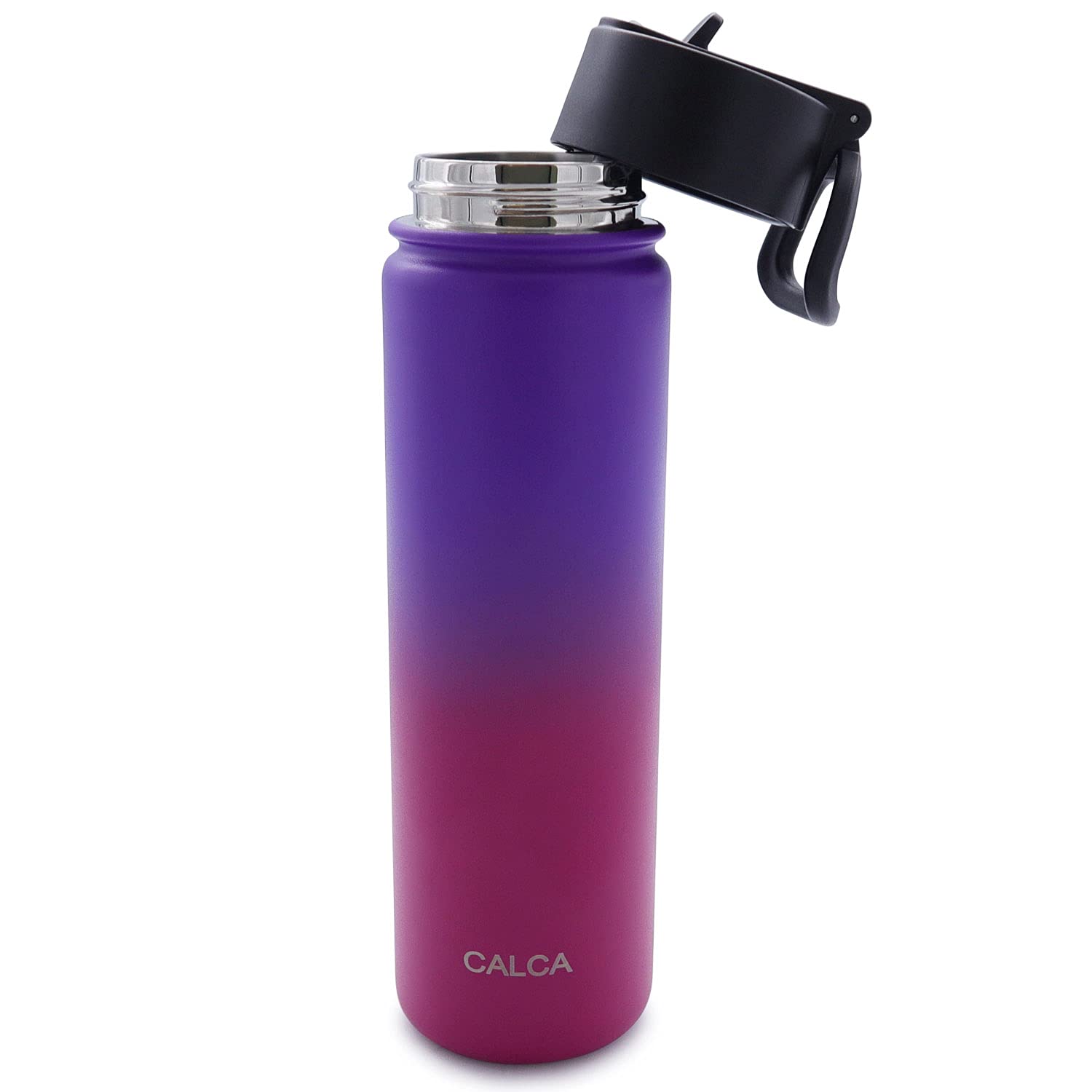 MELDIKISO 22oz Stainless Steel Gradient Water Bottle with Wide Mouth Lid, Portable Drinking Cup, Double Wall Vacuum Insulated