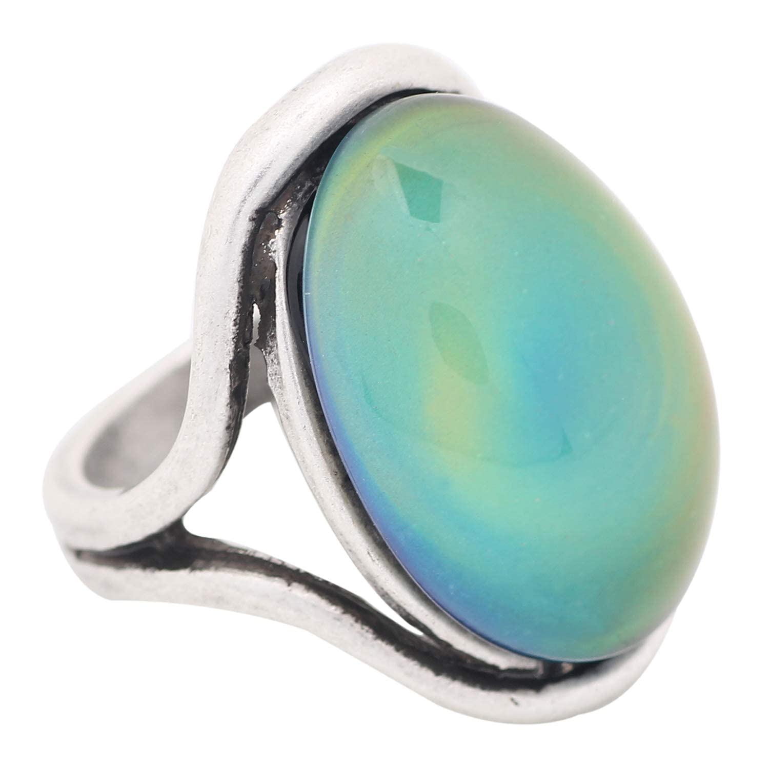 MY MOJOYAS Handmade Antique Sterling Silver Plated Mood Ring with Color-Changing Oval Stone (MJ-RSN022) (9)