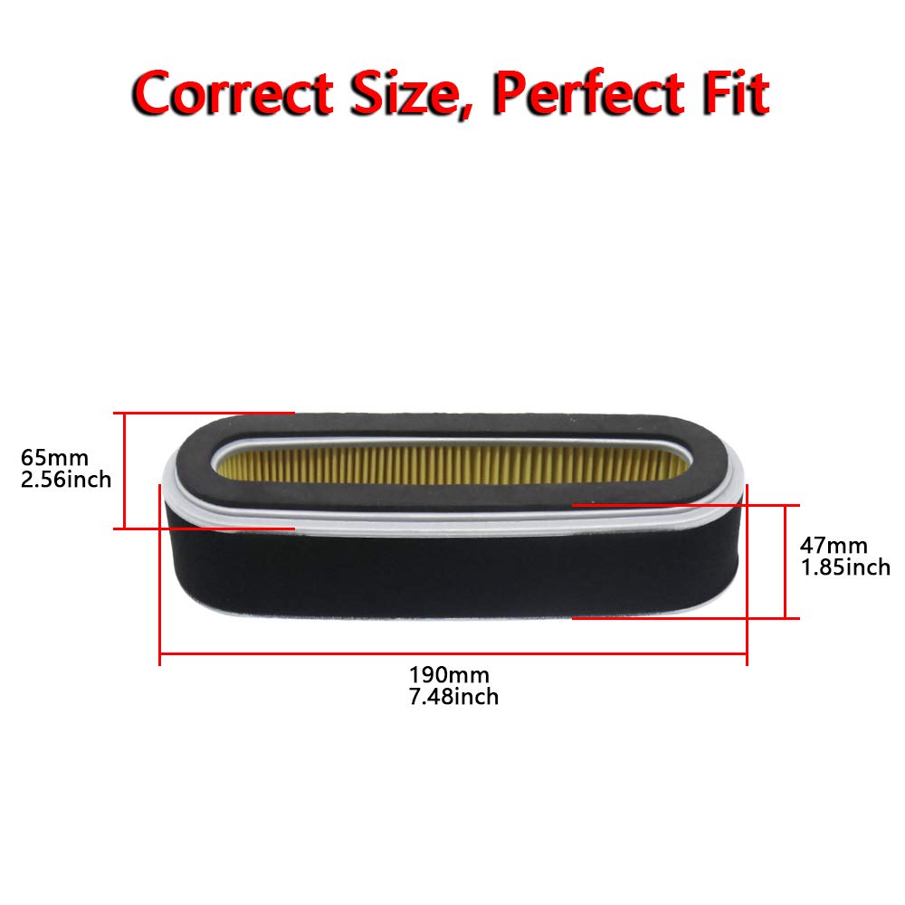 QHALEN Air Filter Compatible with Honda GXV160 Engine Lawn Mower Air Cleaner 17210-Z1V-003 (Black,Qty 2)