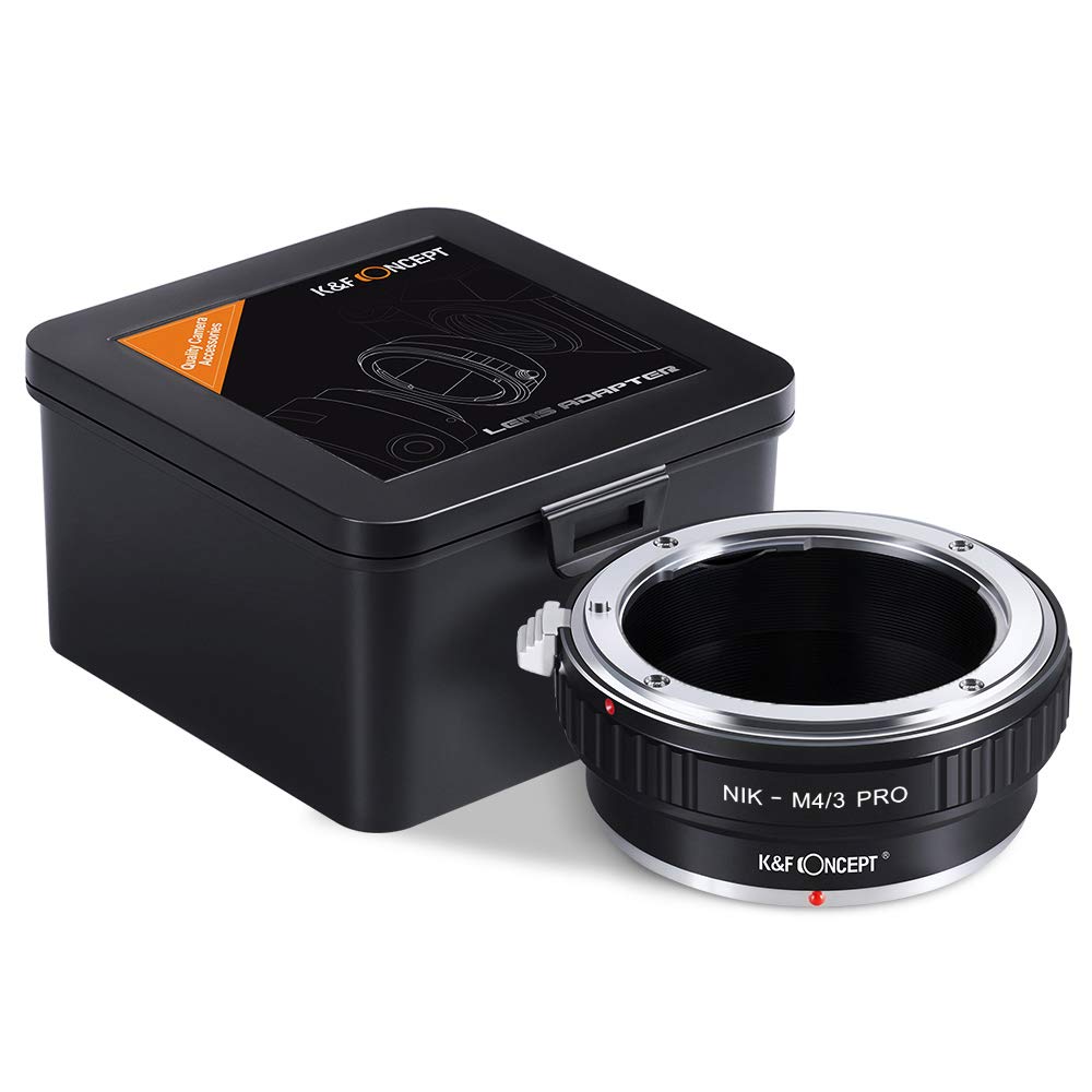 K&F Concept Lens Mount Adapter Compatible for Nikon AI Lens to Micro 4/3 Micro Four Thirds Mount Camera Body with Light-reducing Paint Compatible for GF1 GF2 GF3 G2 G3
