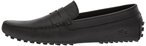 Lacoste Men’s Concours Shoes, Black leather, 7 Medium US
