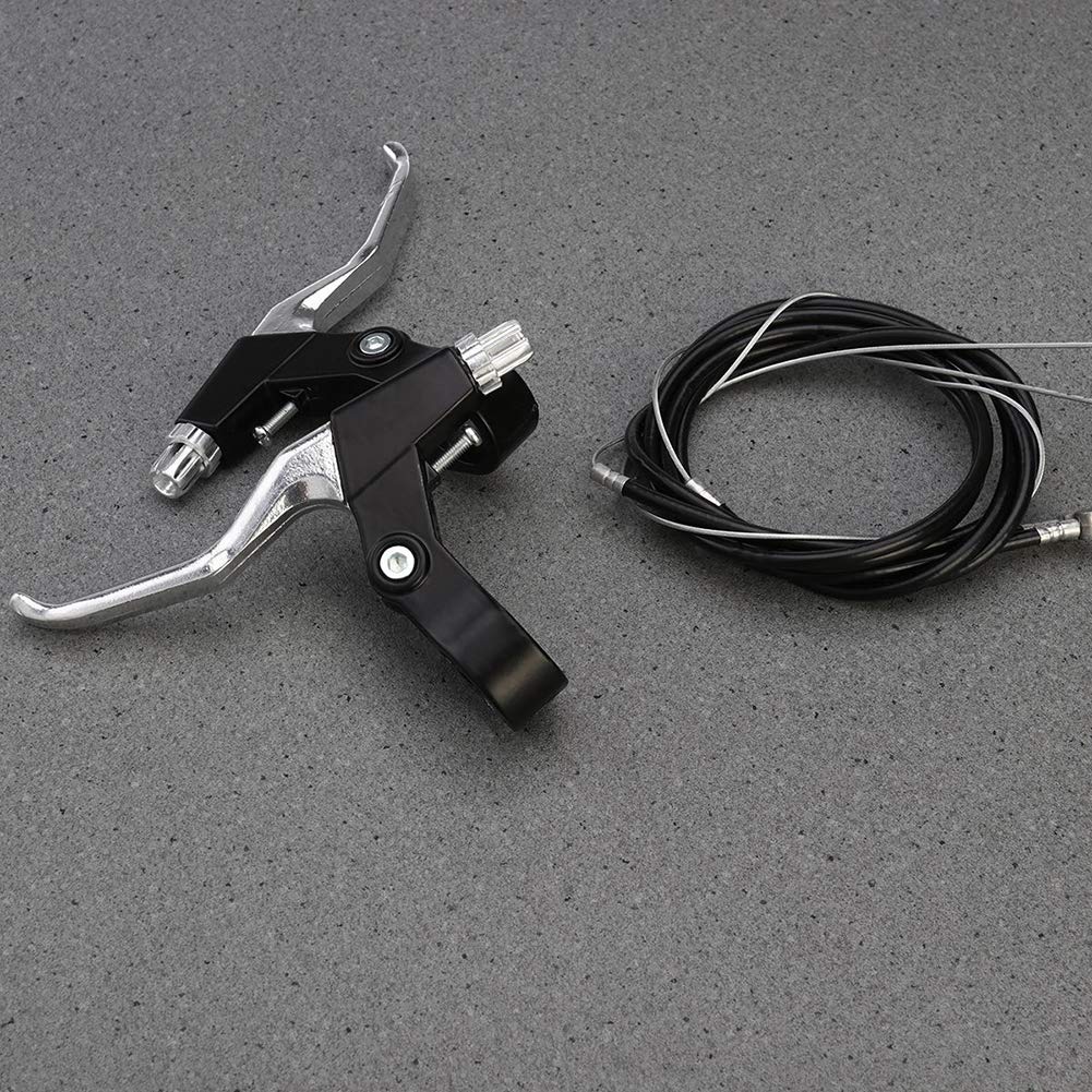 kaaka 1 Set V Brakes Levers Cables Front + Rear Kit Set Assembly Brake System Replacement Accessories for Mountain Bike Folding Bicycle
