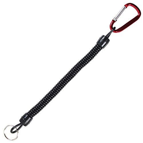 kaaka 1Pc Fishing Lanyards Boating Kayak Camping Secure Pliers Lip Grips Fish Pole Rod Protective Tackle Multipurpose Tool Red