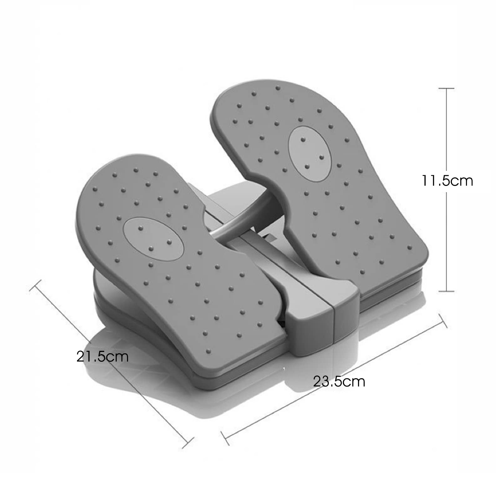 JENPECH Mini Steppers for Exercise, Exercise Stepping Machine, Stair Stepper Exercise Machine for Indoor, Portable Mini Stair Stepper for Home, Desk or Office Workouts Grey