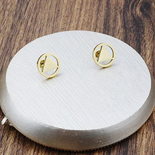 NC AA Gift Sobriety Earrings Recovery Jewelry Alcoholics Anonymous Gifts AA Recovery Earrings AA Sober Gift for Sober Women (Stud-Ear-AA-G)