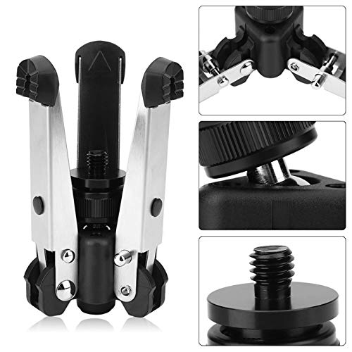 LYSOZ Tripod Base,Universal Mini Three Feet Support Stand Tripod Monopod Base with 3/8in Mounting Screw,Used for DSLR Camera, Video Camcorder, Mobile Phone and Action Cameras
