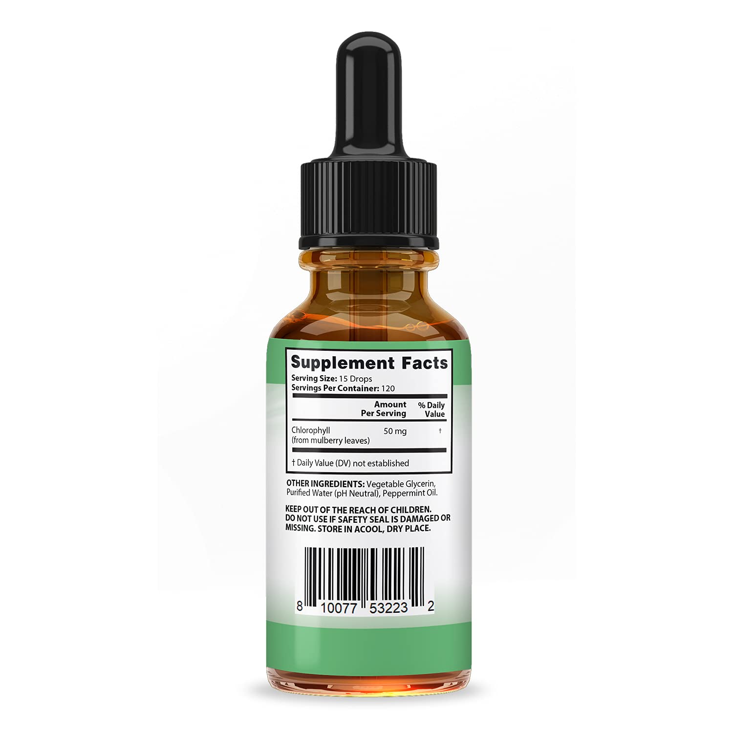 Justified Laboratories (3 Pack) Liquid Chlorophyll Drops Maximum Strength 6000MG Concentrate Packed Antioxidants Minerals and Vitamins 120 Servings Per Bottle
