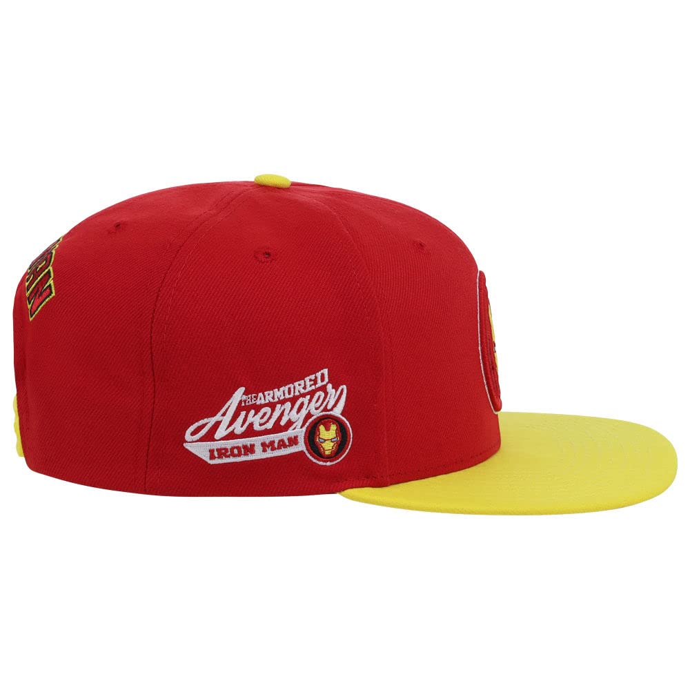 Marvel Iron Man Adult Fashion Adjustable Snapback Flat Bill Cap
