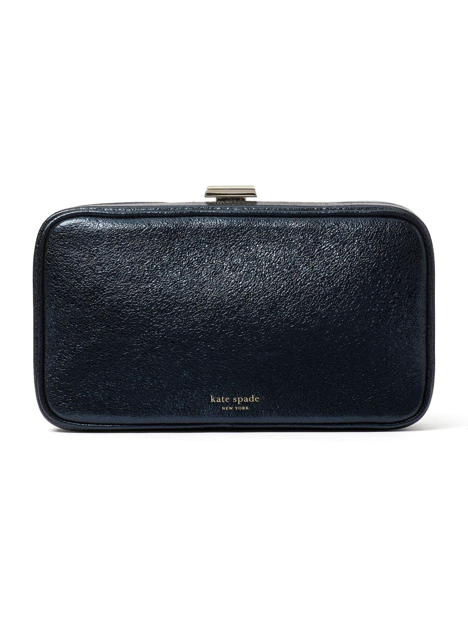 Kate Spade New York Frame Metallic Clutch Metallic Night One Size